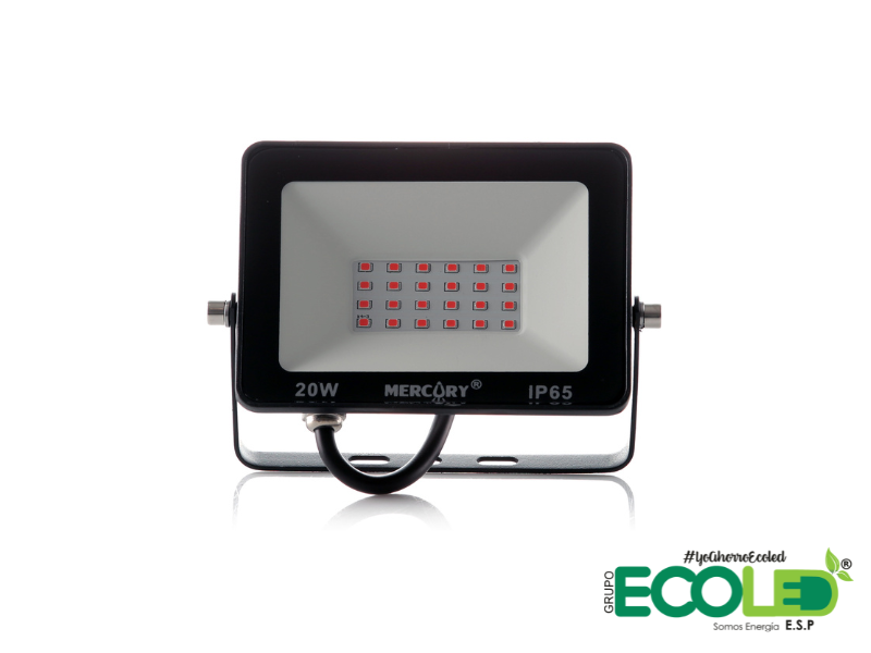 Reflector LED Luz Rojo SMD – Ecoled Colombia