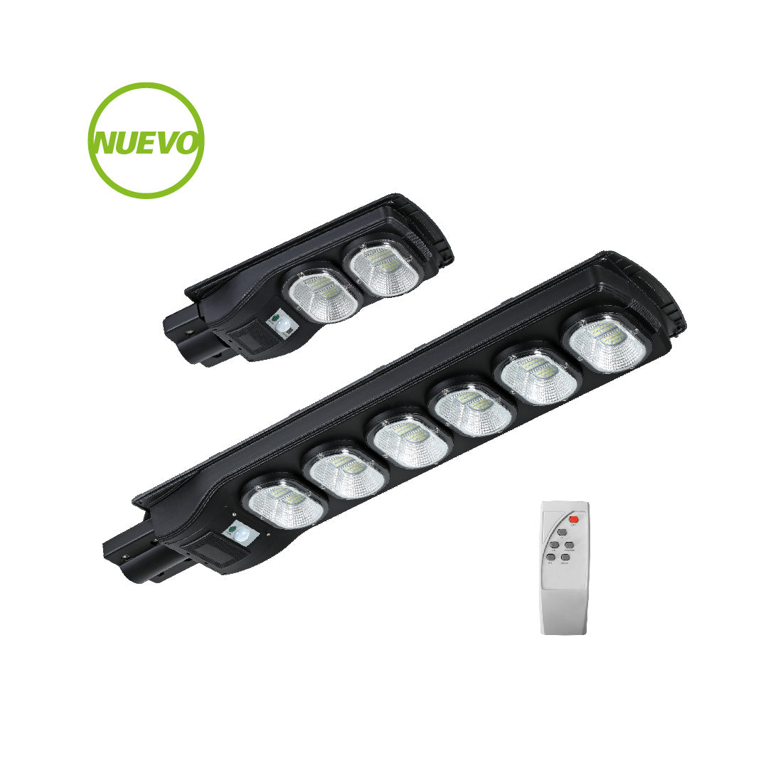 LUMINARIA ALUMBRADO PÚBLICO CON PANEL SOLAR INTEGRADO S100 - S300 – Ecoled Colombia