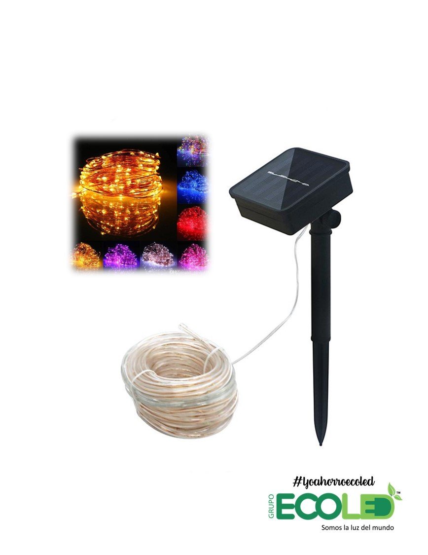 Estaca led slim solar multicolor – Ecoled Colombia