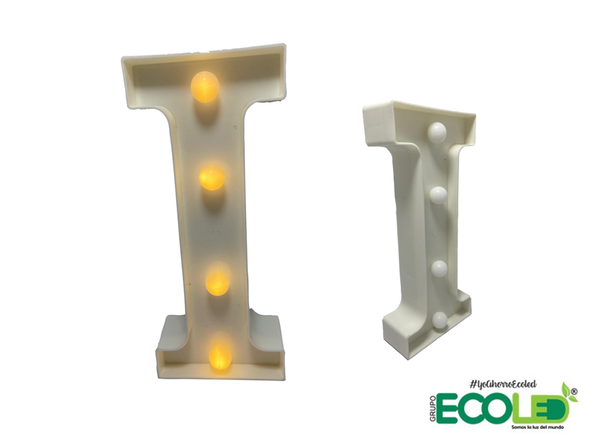 Letra con Luces Led de 1.5V | Grupo Ecoled Colombia